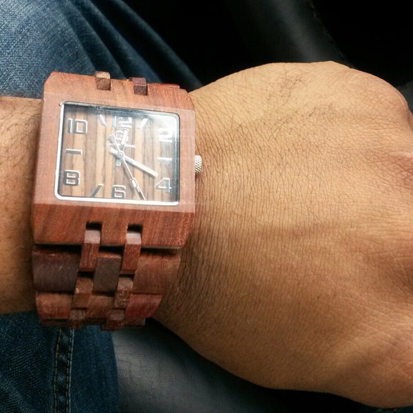 Wood Watch Handmade From Zebrawood wrangell - Etsy