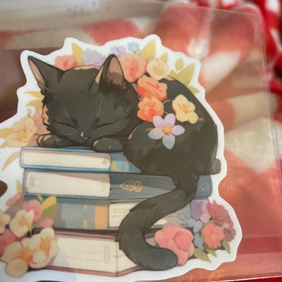 Stack of Books Sticker, Pastel Colors, Kindle Sticker, Autumn Stickers ...
