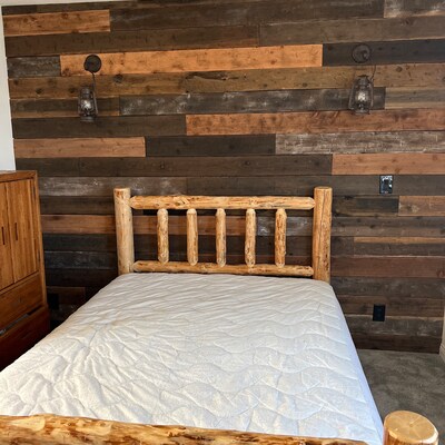 Rustic Deluxe Log Bed Kit Standard Log Bed We Have Been Building Log ...