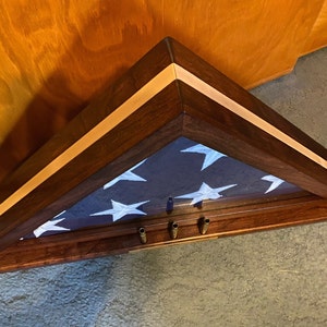 Flag Display Case With Embedded Shell Casings Maple Inlay | Etsy
