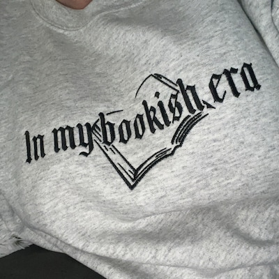 In My Villain Lover Era Embroidered Sweatshirt Bookish Merch Romance Reader Booktok Bookstagram ...