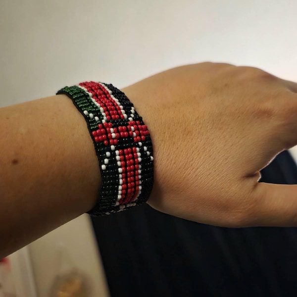 Chile Flag Bracelet, Adjustable, Boho Style Rope Bracelet for Women ...