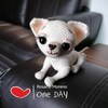 Crochet Pattern Chi-chi the Puppy PDF ENGGER Chenille Yarn Stuffed Toy ...