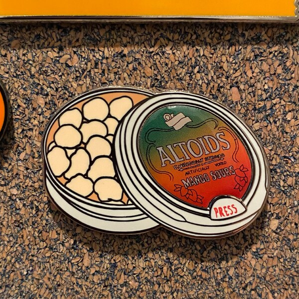 Mango Sours Candy Pin | Candy Pins | Ice Cream Pins Pins | Nostalgia ...