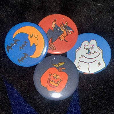 4 Pack Retro Style FNAF Button Pins 37 Mm - Etsy