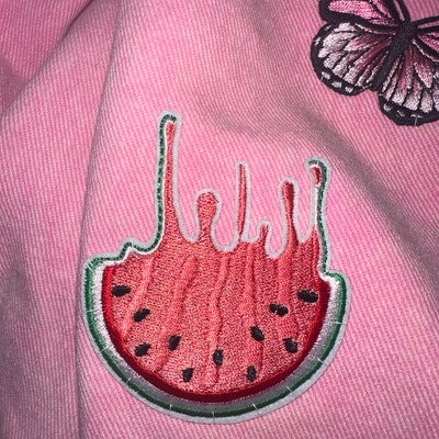 Girl Power Patch, Middle Finger Patch, Pink, Iron on Patch, Embroidered ...