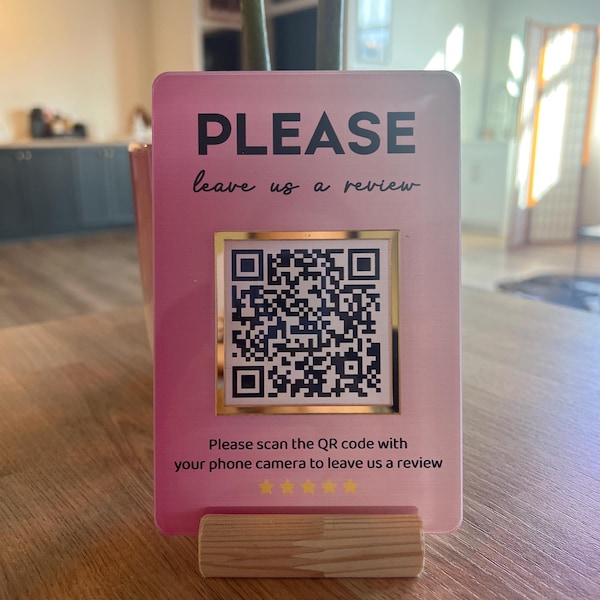 Multi QR Code Sign Payment Sign Social Media QR Code Sign Beauty Sign ...