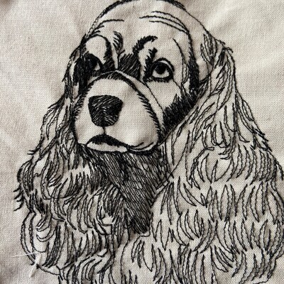Cocker Spaniel Machine Embroidery Design, Embroidery Designs, Machine ...