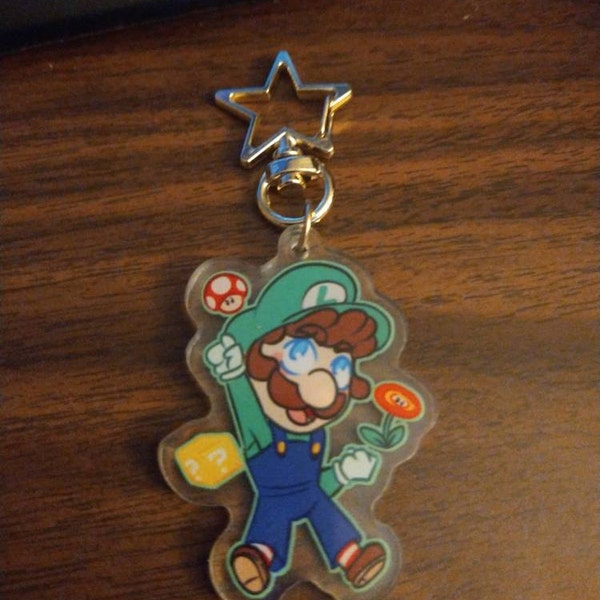 NEW 2" Super Mario Acrylic Charms - Etsy
