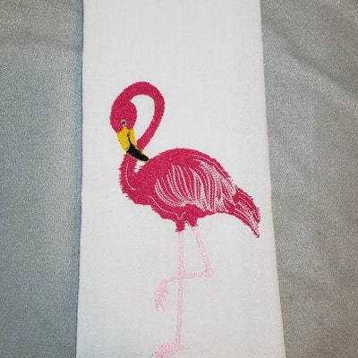 Flamingo Embroidery Machine Embroidery Whimsical Pink Flamingo Machine ...