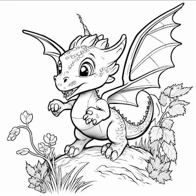 100 Cute Dragon Coloring Pages Printable Coloring Book Coloring Pages ...