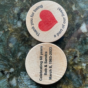 Custom Wooden Nickels Wood Coins Round Tuits Drink Tokens Bar Chips - Etsy