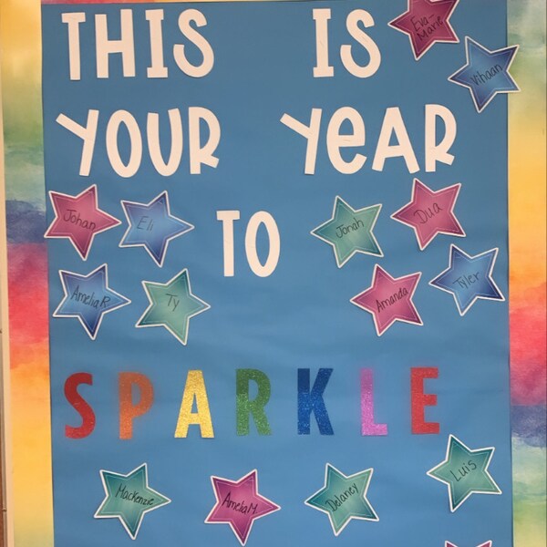This is Your Year to SPARKLE / SHINE - Teacher Supplies - Bulletin ...