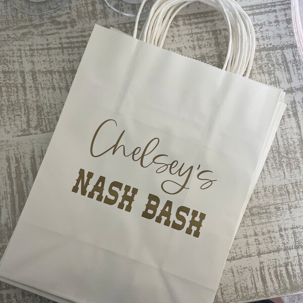 Nash Bash Gift Bag-nash Bash Party-personalized Gift Bag-bachelorette ...