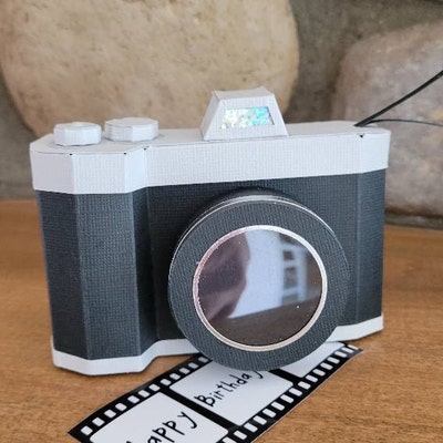 3D Camera Box Paper Craft Camera for Candy Photograph Photographer ...