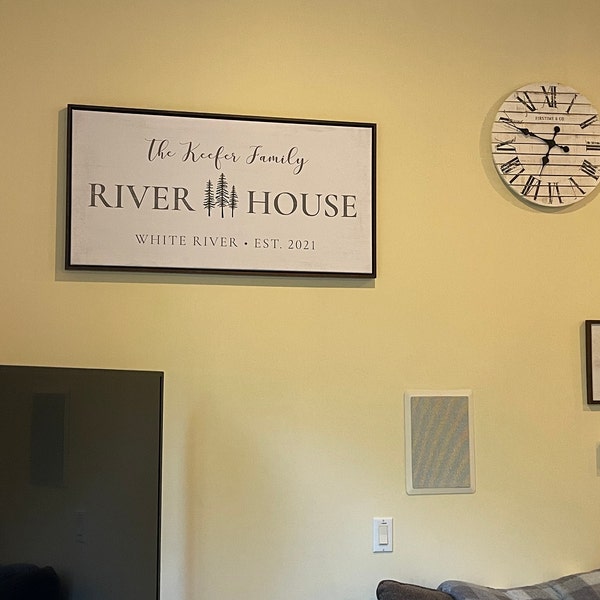 River Signs Personalized | Welcome to the River House Sign | Custom ...