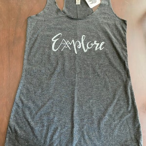Explore Outdoor Screen Print V-neck T-shirt - Etsy