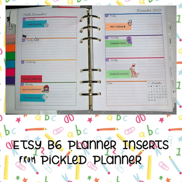 Editable Bright Rainbow Notes Printables 4.125x9.25 Skinny Classic ...