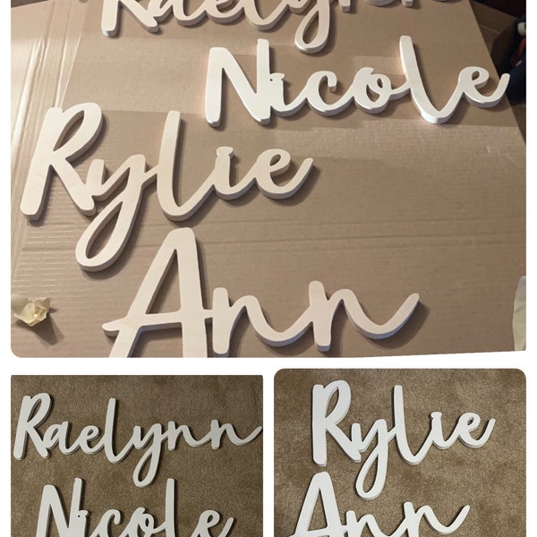 Custom Wood Name Sign for Nursery or Kids Room Decor, Personalized ...