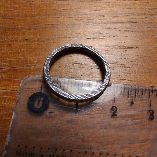 Super Conductor Acid Etched Ring Deep Pattern High End Ring Wedding ...