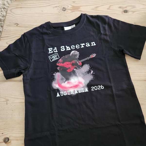 Ed Sheeran Australian Tour T-shirt: Loop Tour 2026 Merch - Etsy Australia