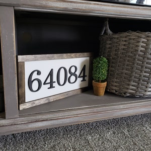 Zip Code Sign, Personalized Sign, Farmhouse Sign, Farmhouse Decor ...