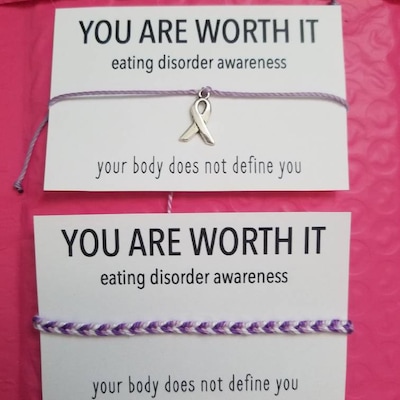 Anxiety Awareness Bracelet Teal, Mental Health, Stress, Anxiety ...