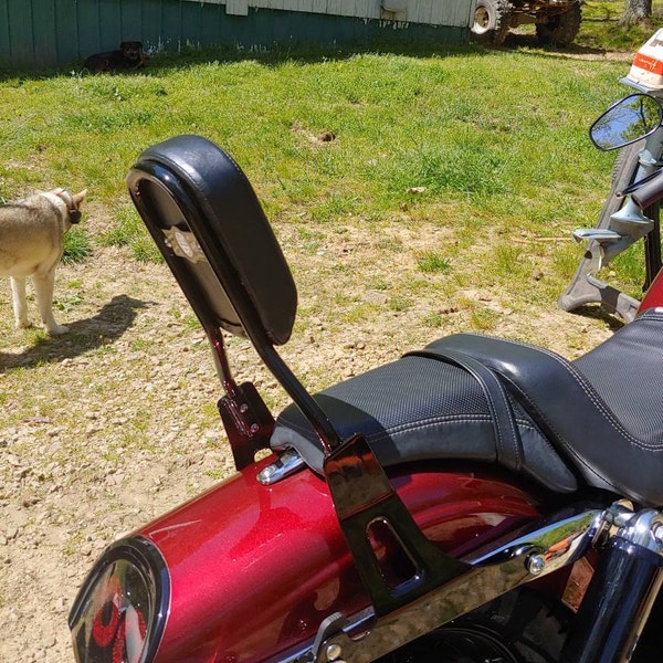 Tall Chrome Quick Release Detachable Backrest & Pad 09-20 Harley ...