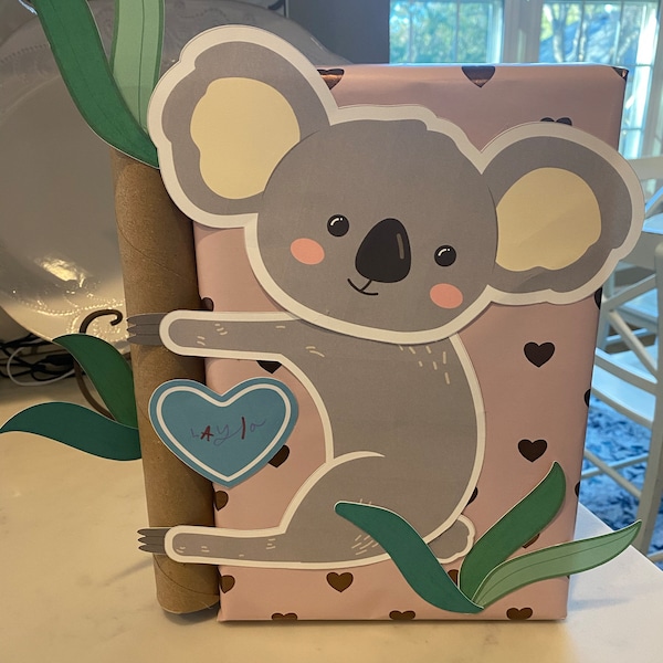 Koala Printable Box Kit | DIY Valentine Box Decor Kit for Valentine's ...