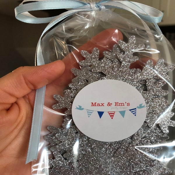 Large Glitter Snowflake Table Confetti 25CT, Winter Onederland Party ...