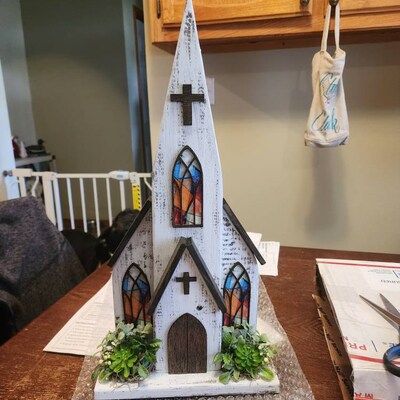 White Primitive Church - Etsy