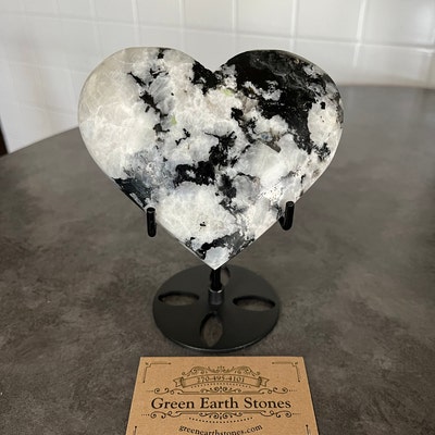 Magical Triple Moon Goddess Palm Stone, Black Obsidian, Goddess ...