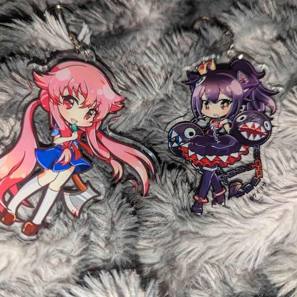 Doki Doki Literature Club - Yuri Sweater (double Sided) Acrylic Charms ...
