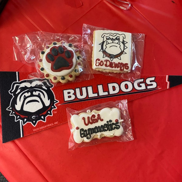University of a Georgia Sugar Cookies - Etsy