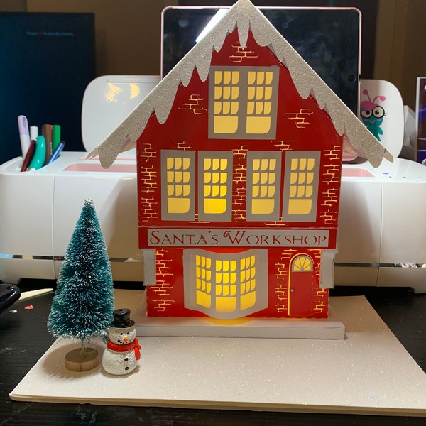 3D Santa's Workshop Template - Etsy