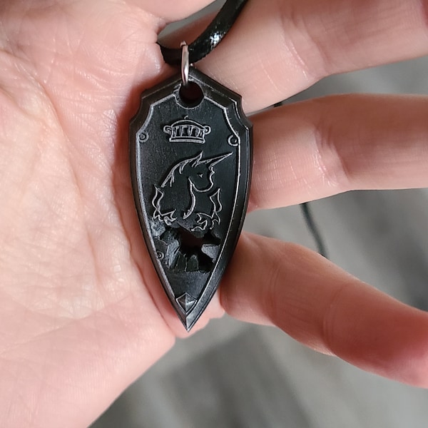 FFXIV Haurchefant Greystone Shield Pendant Keychain- Shadowbringers ...