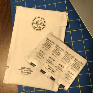 White Satin USA Tracking Label Custom Tracking Label CPSIA/CPSC ...