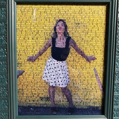 Word Art Portrait Personalize Portrait Custom Typography ,text Portrait ...