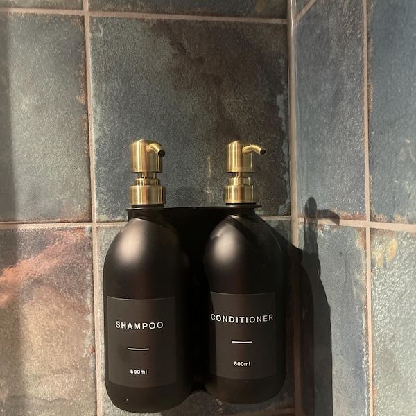 Wall Mounted Matte Black Dispensers Set of Two - Premium Stainless ...