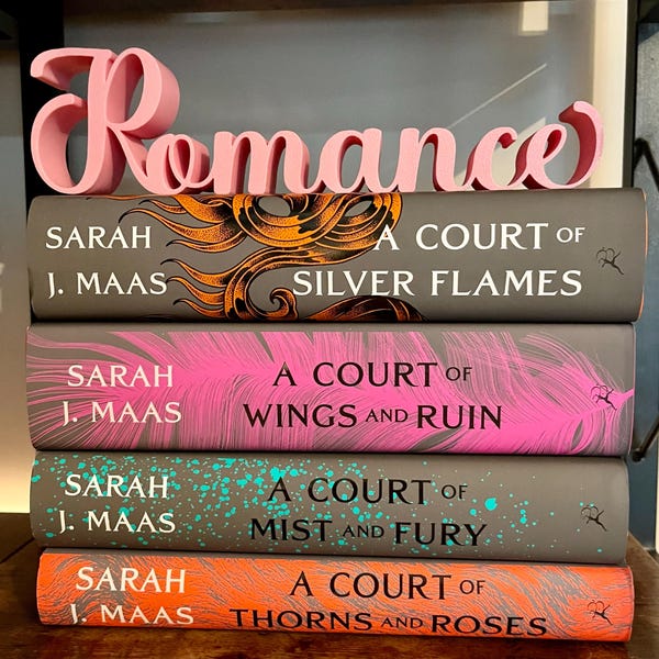 Romance Bookshelf Sign Library Book Lover Gift Custom Colors Book Club ...