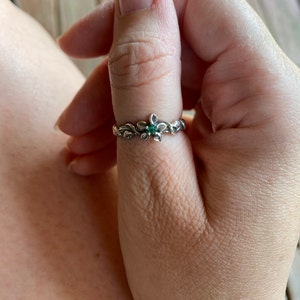 Elven Peridot Wedding Ring Elven Engagement Ring Dark Elven - Etsy