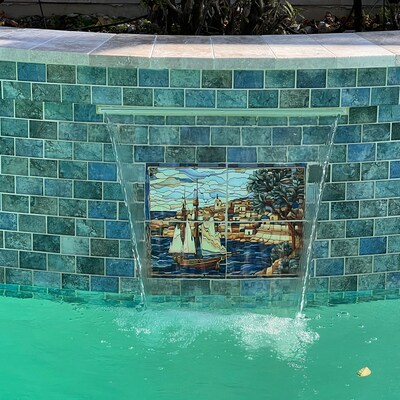 Meadow Landscape Ceramic Tile or Mural. - Etsy