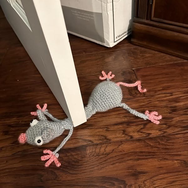 Crochet Mouse Door Stop PATTERN (american Terms) - Etsy
