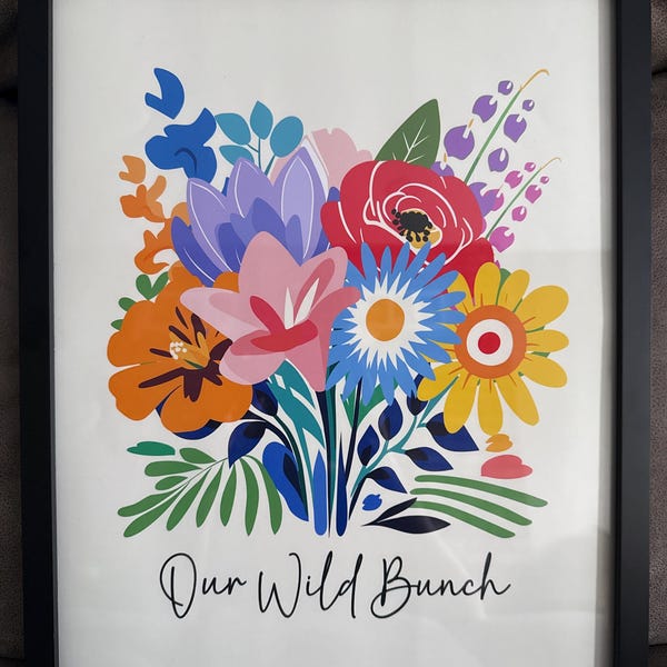 Custom Birth Flower Print Grandma's Garden Print Personalized Gift for ...