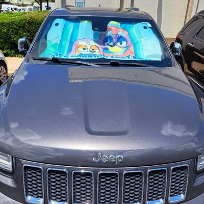 Bluey Auto Sunshade Car, Cartoon Car Sunshade, Bluey Car Sunshade ...