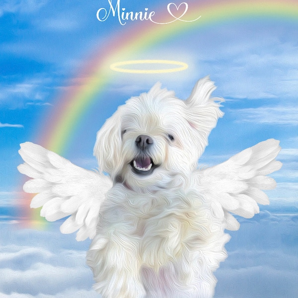 Dog Memorial, in Loving Memory, Dog Sympathy Gift, Puppy Tribute, Pet ...