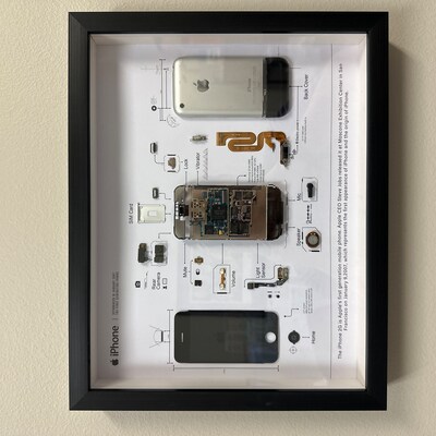 Disassembled Hard Drive Disk With Frame, Disassemble Art, Framed Hard ...