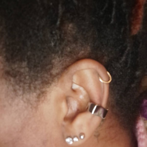 Opal Ear Pin Earring, Ear Crawler Hook Earrings, Sterling Silver Ear ...