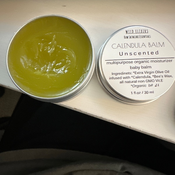 Organic Calendula Balm, All Purpose Healing Salve, Soothing Calendula ...