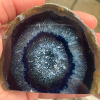 Blue Agate Geode, Brazilian Agate Geode, Geode, Crystal, Blue, Natural ...